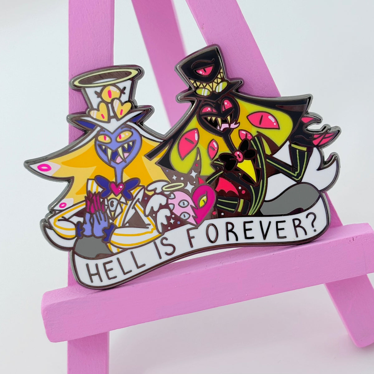 LIMITED EDITION Hell is Forever? Enamel Pin – NattyCat