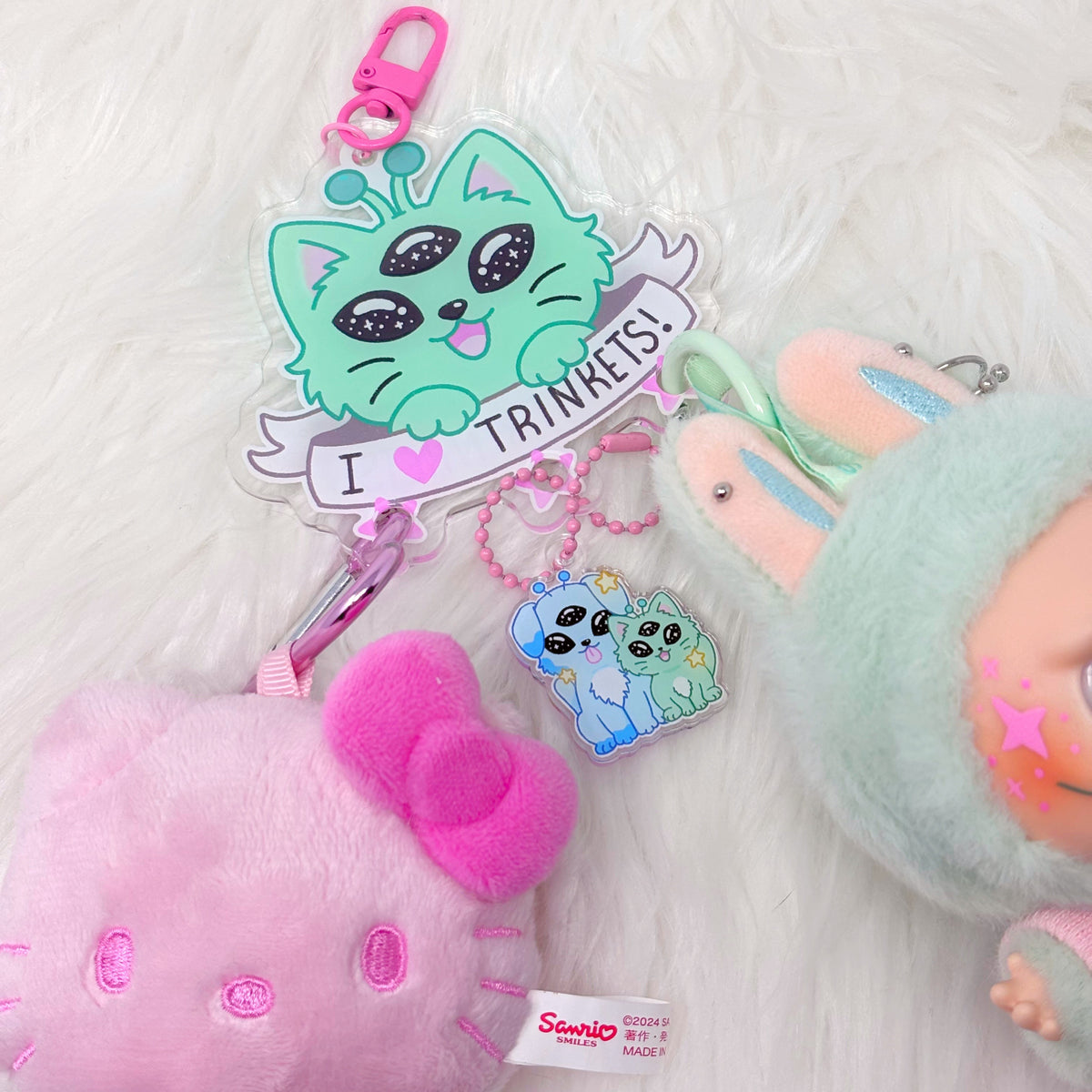 Alien Kitty Trinket Keychain – NattyCat
