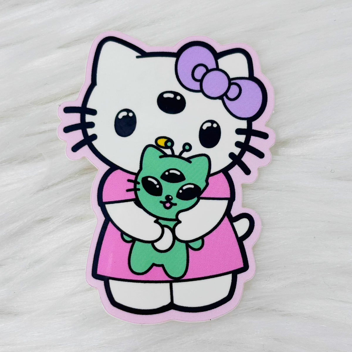 Hello, Alien Kitty Sticker – NattyCat