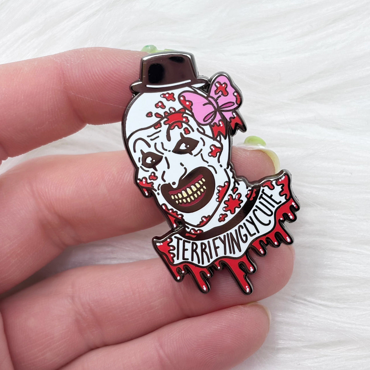 Terrifyingly Cute Enamel Pin – NattyCat