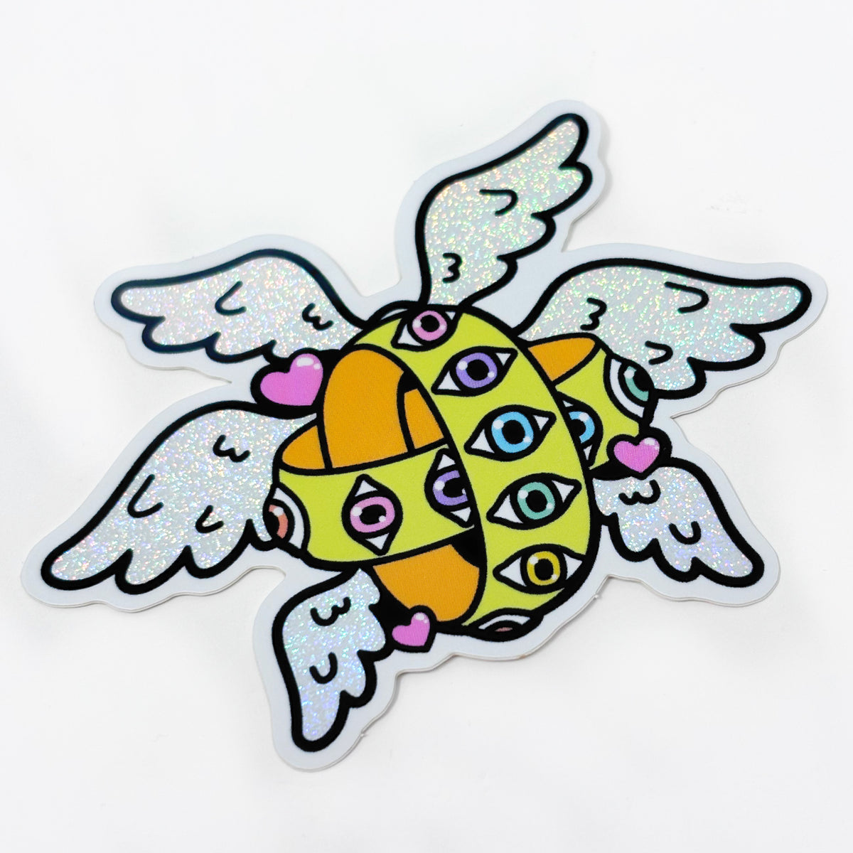 Kawaii Ophanim Glitter Sticker – NattyCat