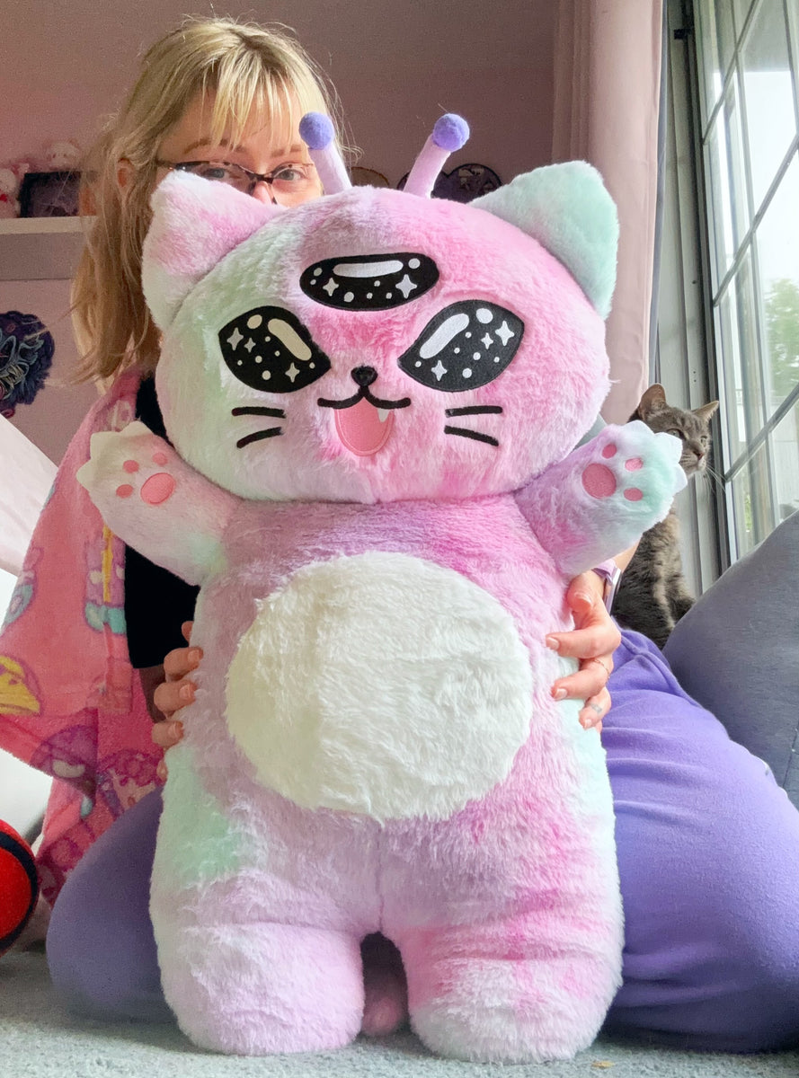 GIANT XXL Cosmic Alien Kitty Plush Doll (LIMITED EDITION) – NattyCat