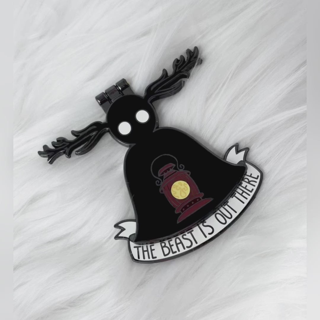 LIMITED EDITION The Beast is Out There Hinged Enamel Pin – NattyCat