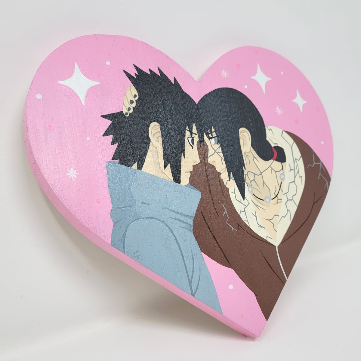 Sasuke/Itachi Wood Heart Painting – NattyCat
