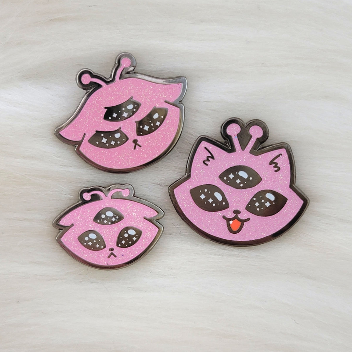 Alien Kitty EMOTIONS Mini Enamel Pin Pack – NattyCat